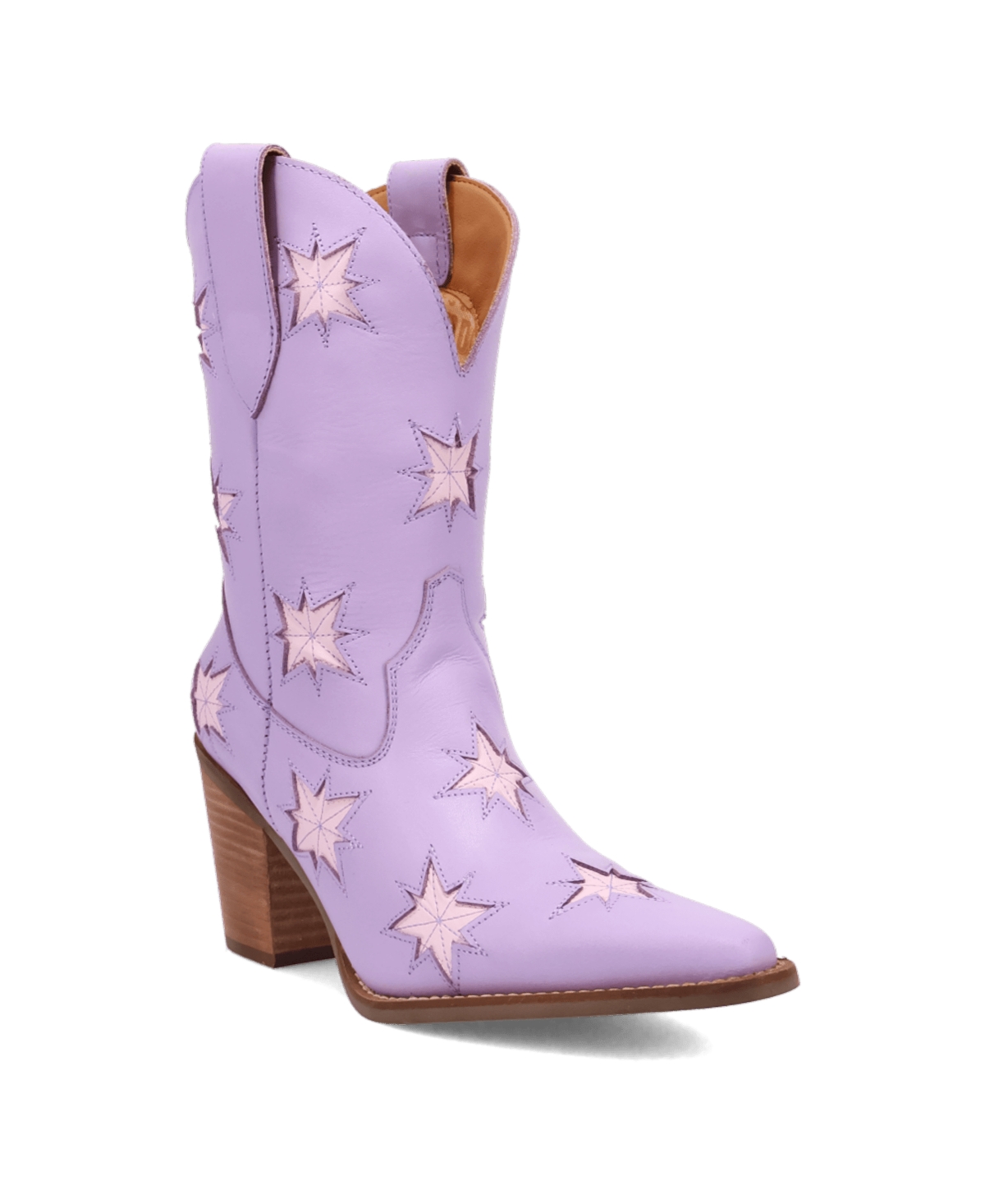 Click here for Dingo Womens Starburst Leather Boot - Lavender prices