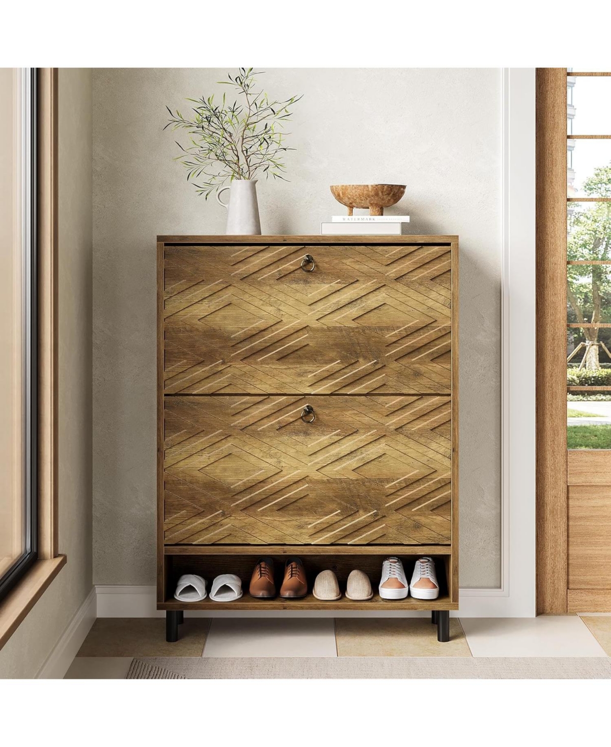 Click here for Tribesigns Flip Drawer Shoe Cabinet  Freestanding... prices