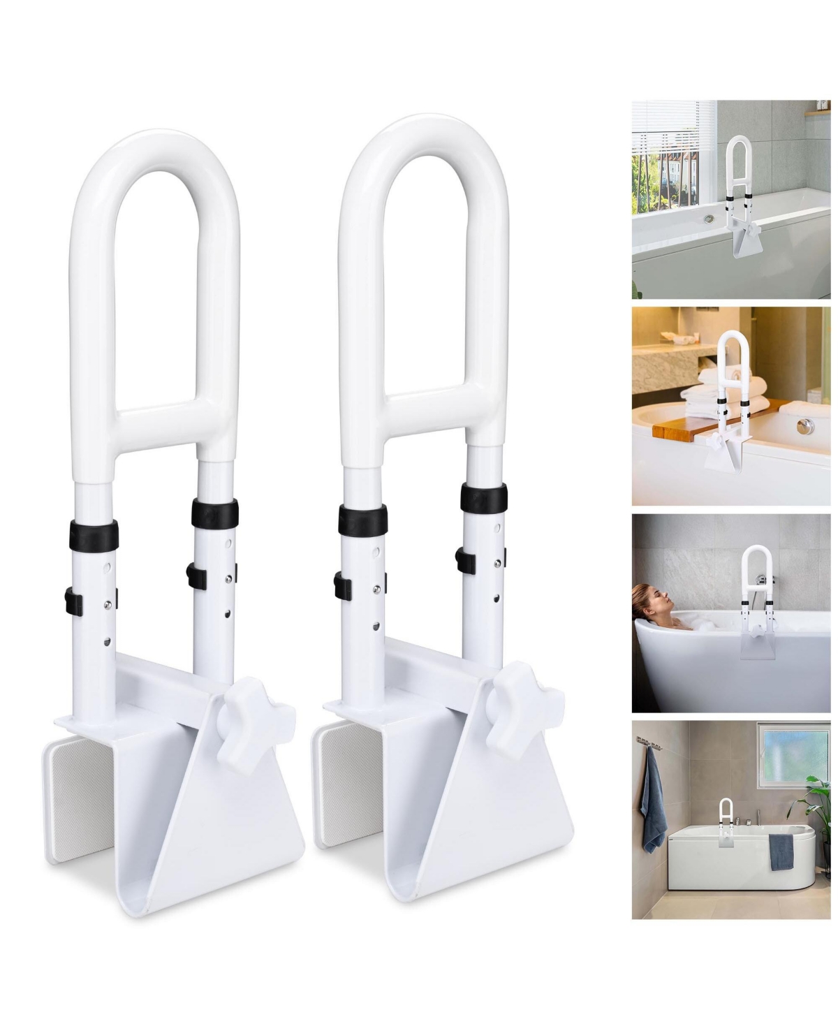 Click here for Yescom 2 Pack Bathtub Grab Bar Safety Rail Adjusta... prices