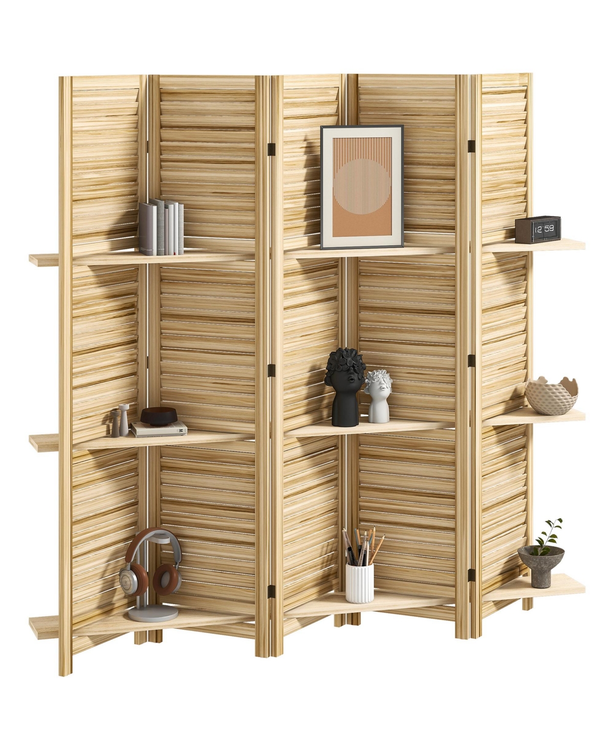 Click here for Homcom 5 Panel Privacy Screen  Room Divider with 3... prices