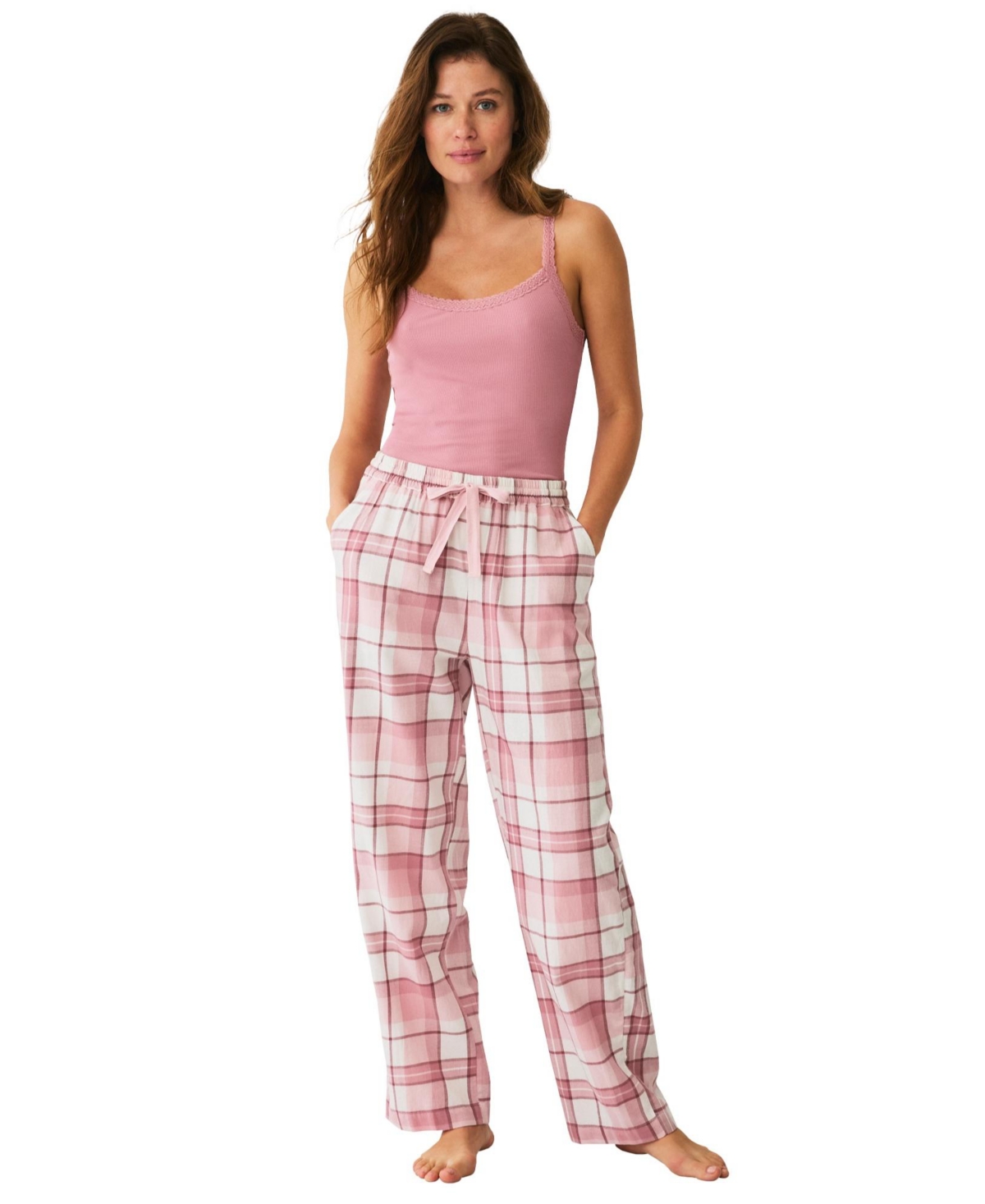 Click here for ellos Womens Plus Size Flannel Sleep Pant With Dra... prices