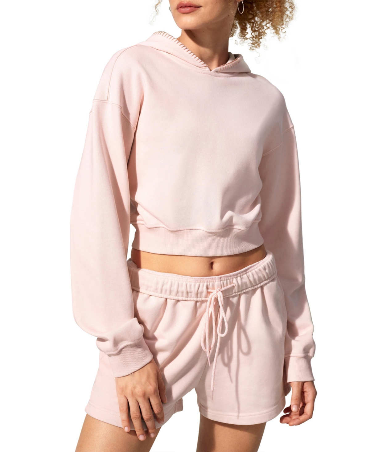 Click here for Lilysilk Cropped Fit Seamflow Poise Pullover Hoddi... prices