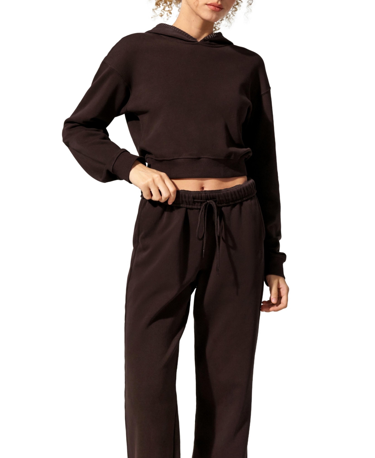 Click here for Lilysilk Cropped Fit Seamflow Poise Pullover Hoddi... prices