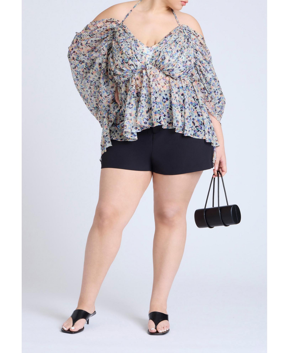 Click here for Eloquii Womens Dramatic Off The Shoulder Top - Pet... prices