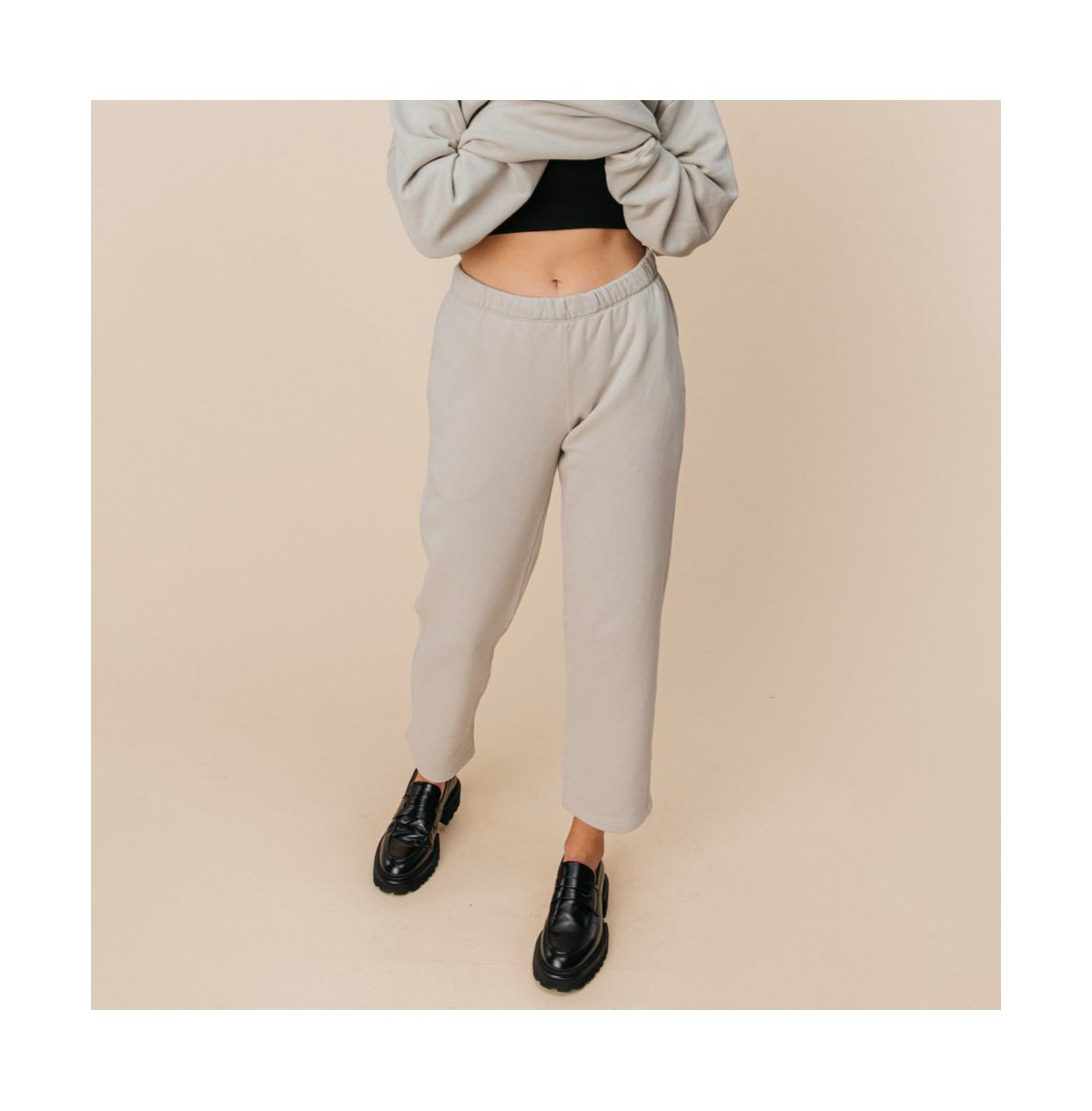 Click here for Ocio Plus Size Organic Cotton Teddy Cropped Pant S... prices