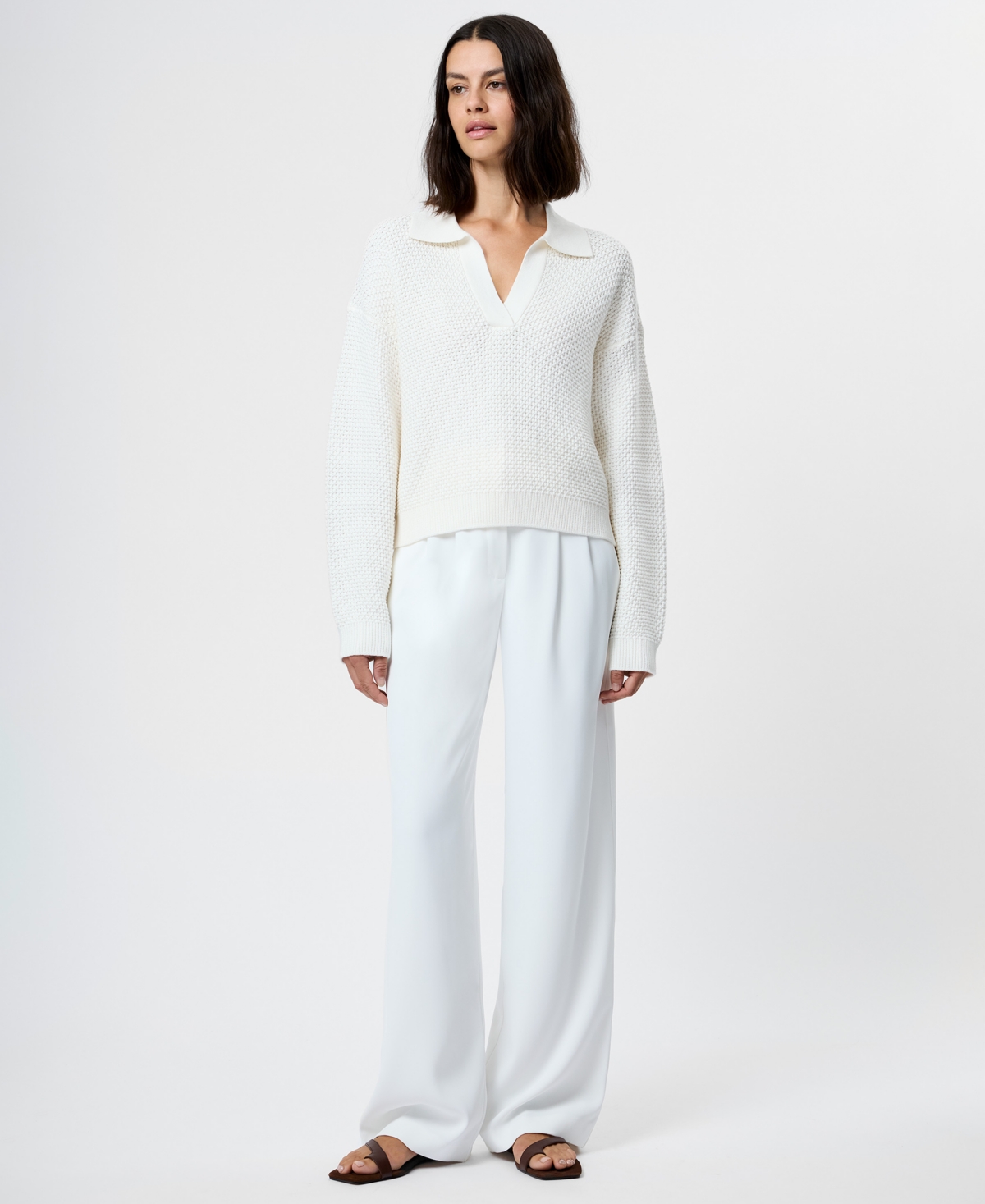 Click here for French Connection Womens Collared Pull-On Sweater... prices