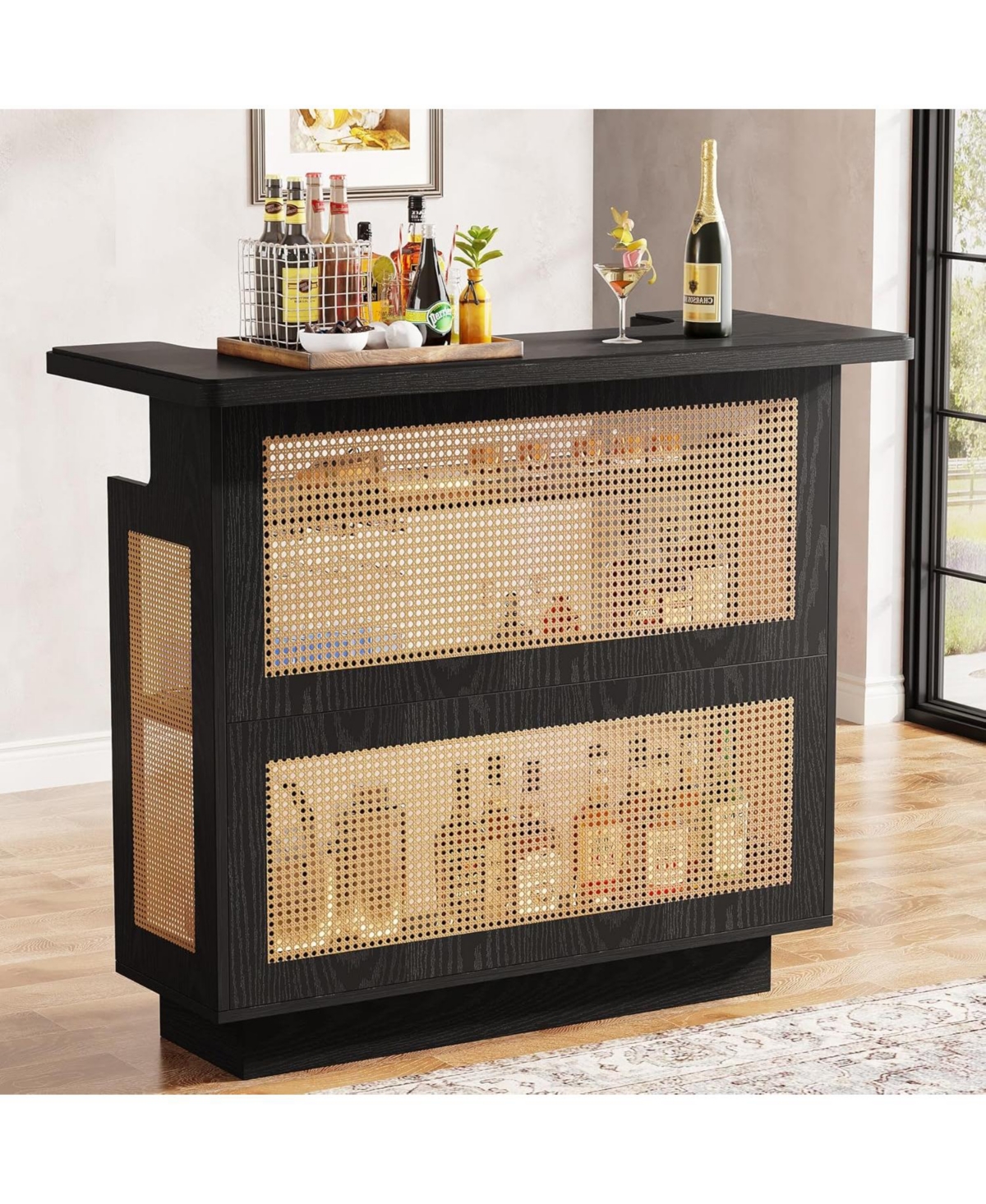 Click here for Tribesigns Farmhouse Kitchen Island with 4-Tier St... prices