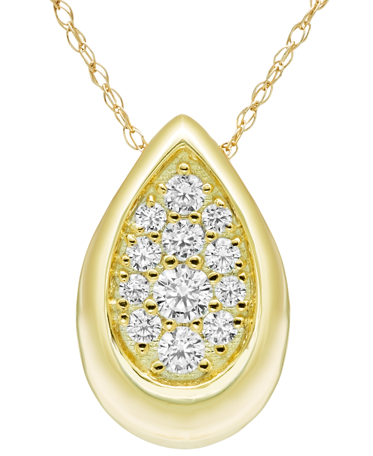 Click here for Macys Diamond Pendant Necklace (1/4 ct. t.w.) in 1... prices