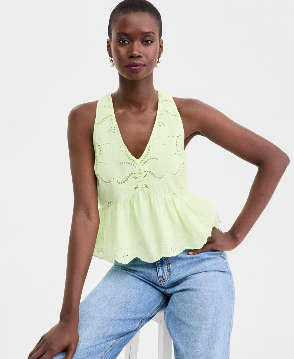 Click here for On 34th Womens Cutwork V-Neck Tank Top  Macys Excl... prices