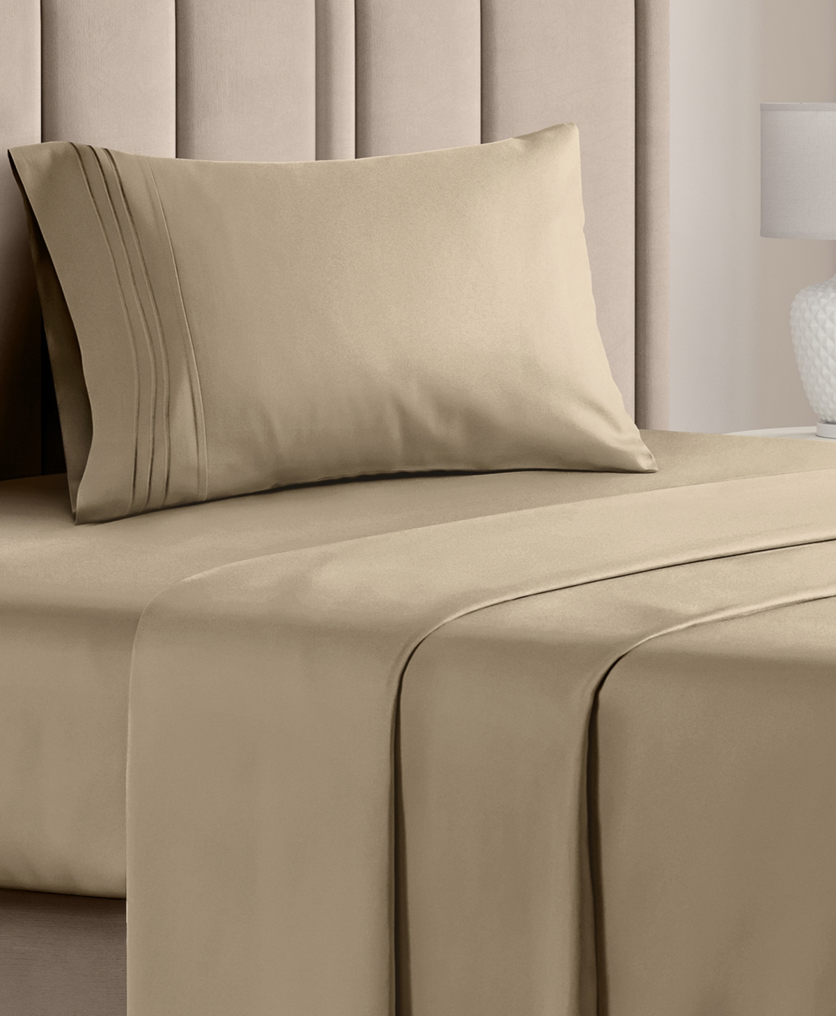 Click here for 3 Piece Microfiber Sheet Set - Twin - Cream prices