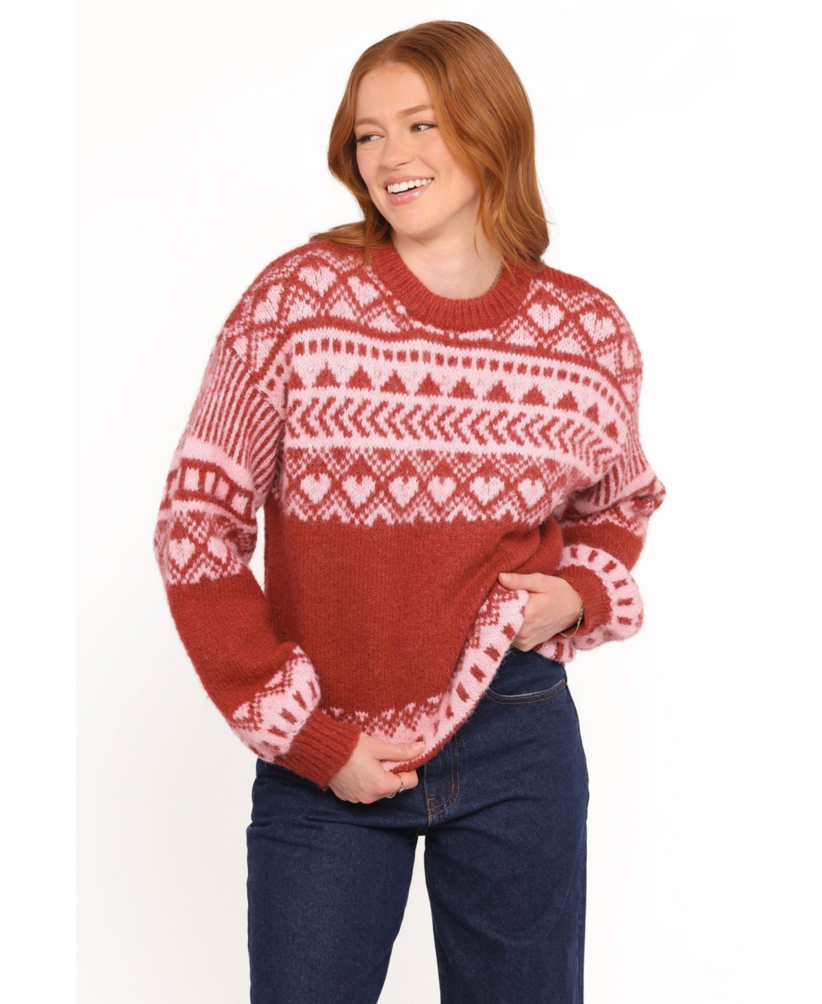 Click here for Petal and Pup Womens Zinnia Fairisle Knit Sweater... prices