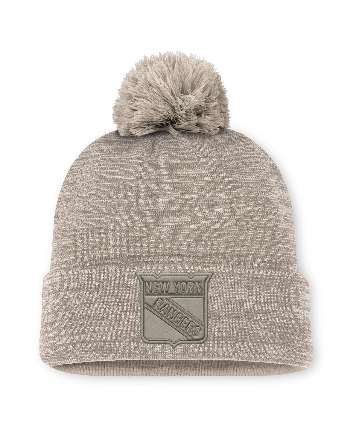 Click here for Fanatics Mens Tan New York Rangers Authentic Pro R... prices