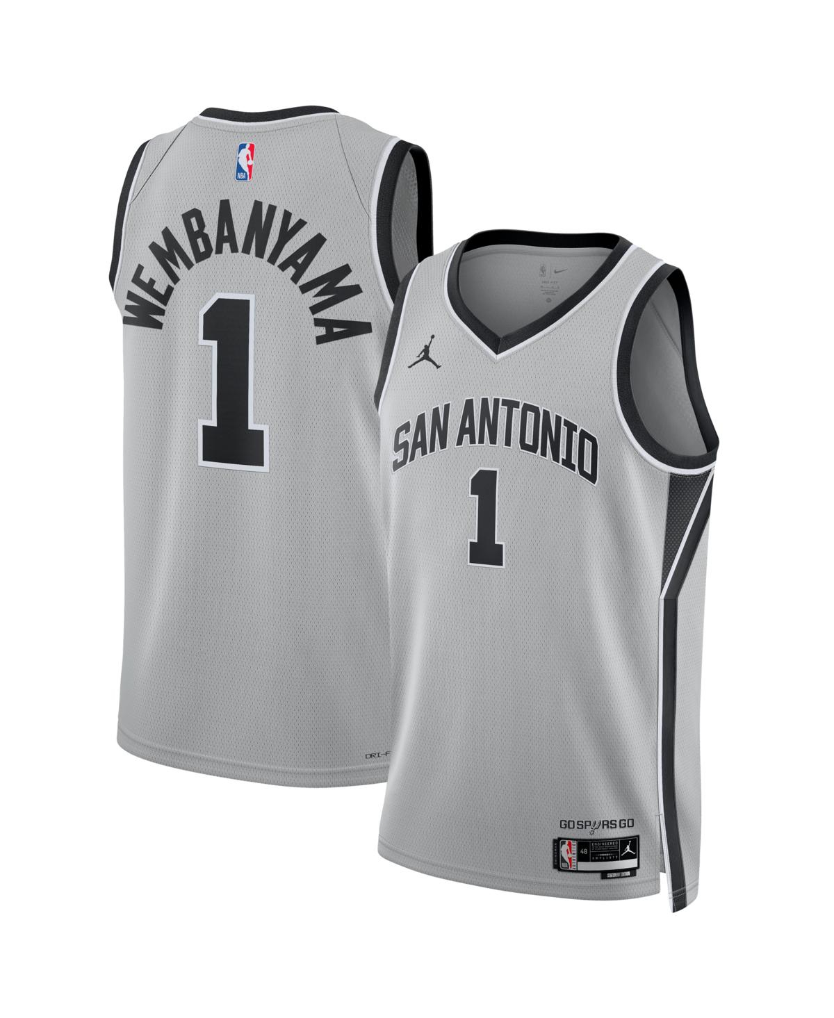 Click here for Jordan Mens and Womens Victor Wembanyama Silver Sa... prices