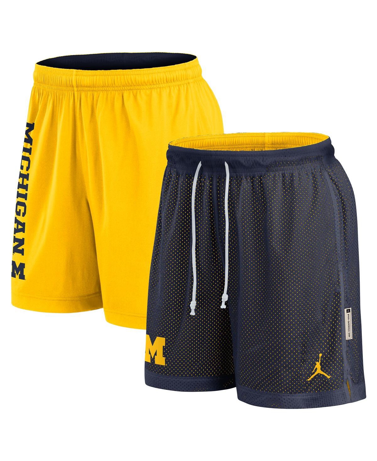 Click here for Jordan Mens Navy/Maize Michigan Wolverines Courtsi... prices