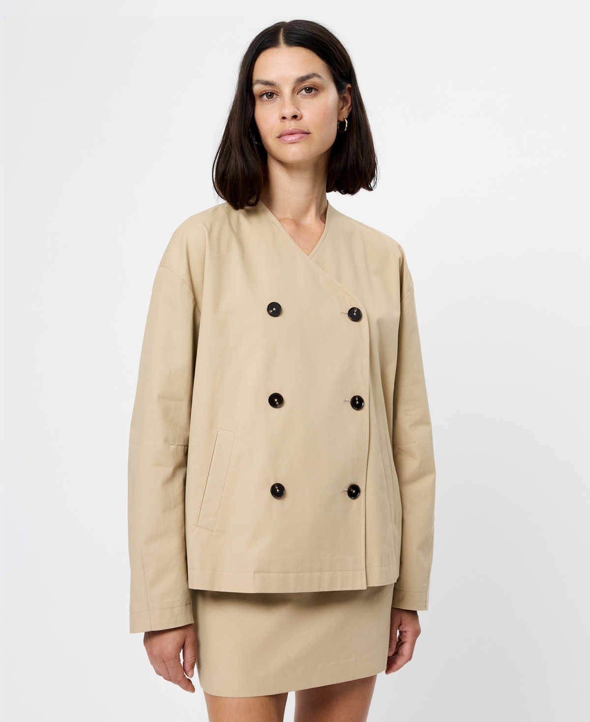 Click here for French Connection Womens Double Breasted Jacket -... prices