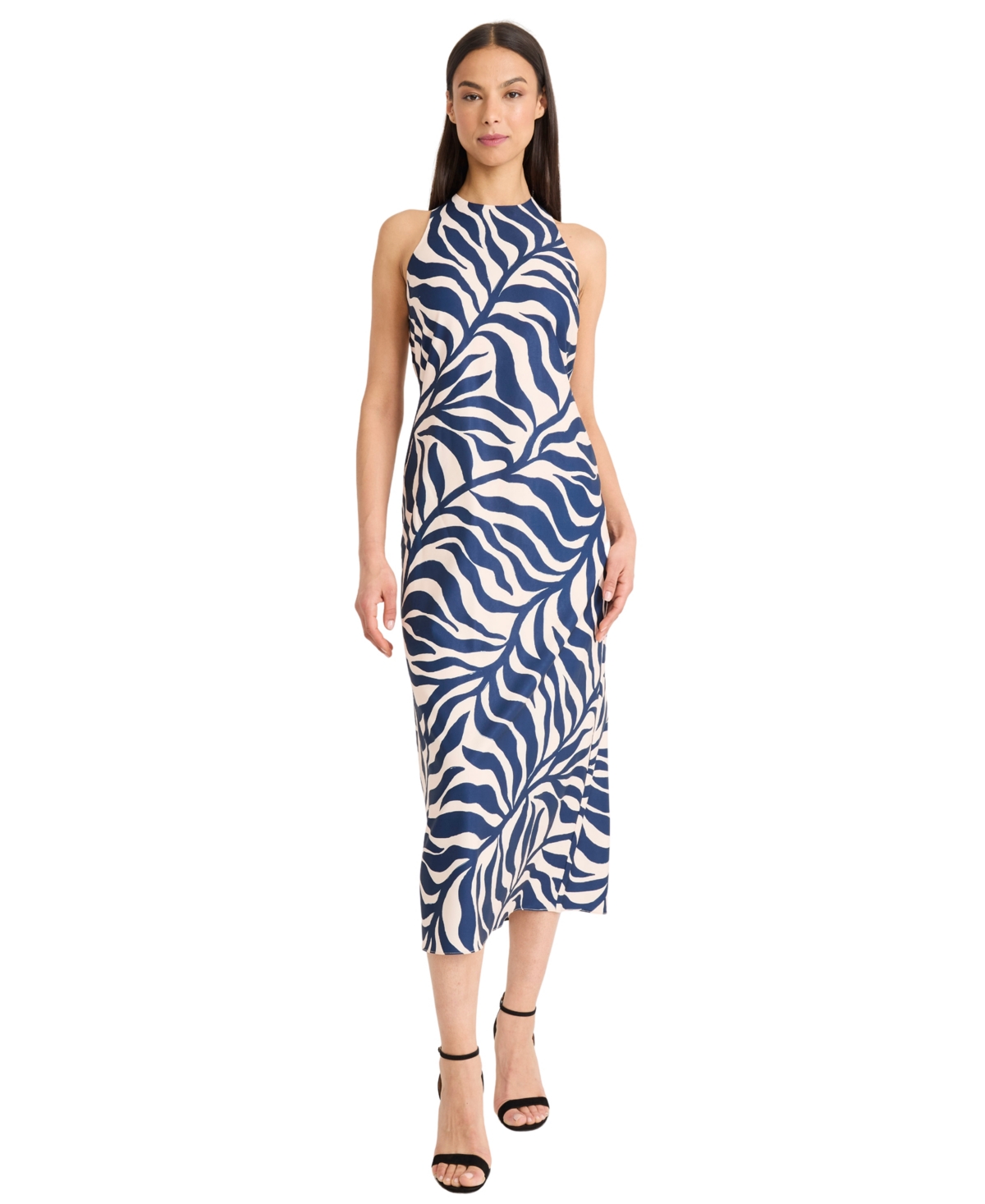 Click here for Donna Morgan Womens Sleeveless Printed Midi Dress... prices