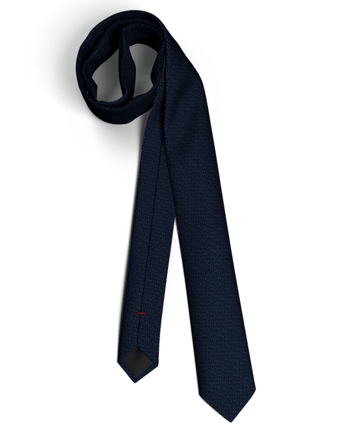 Click here for Hugo Boss Mens Solid Pattern Slim Tie - Navy prices
