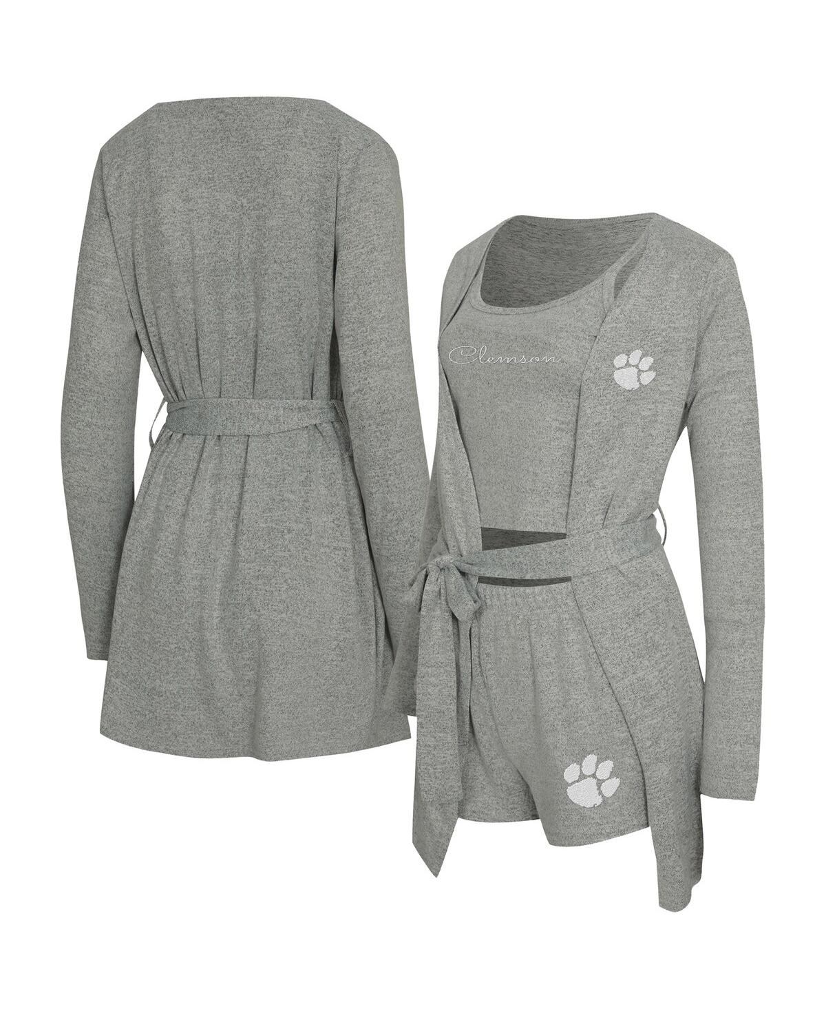 Click here for Concepts Sport Womens 3-Piece Gray Clemson Tigers... prices