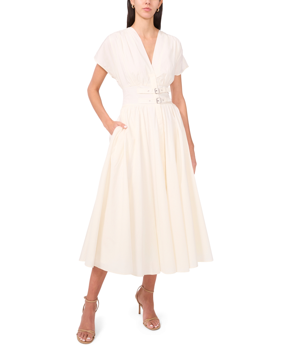 Click here for Parker Womens Noa V-Neck Dress - Tofu prices