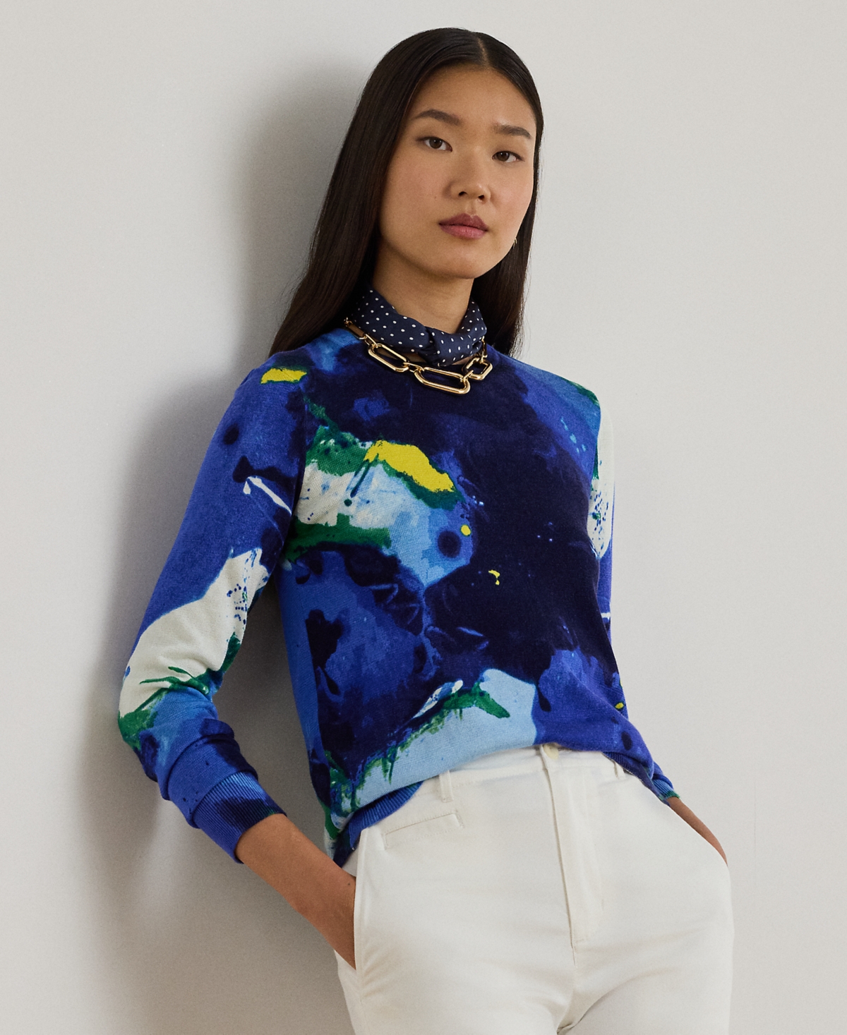 Click here for Lauren Ralph Lauren Womens Petite Abstract-Motif L... prices