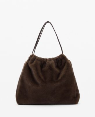 Mango Women's Fur Effect Shoulder Bag - Macy's
