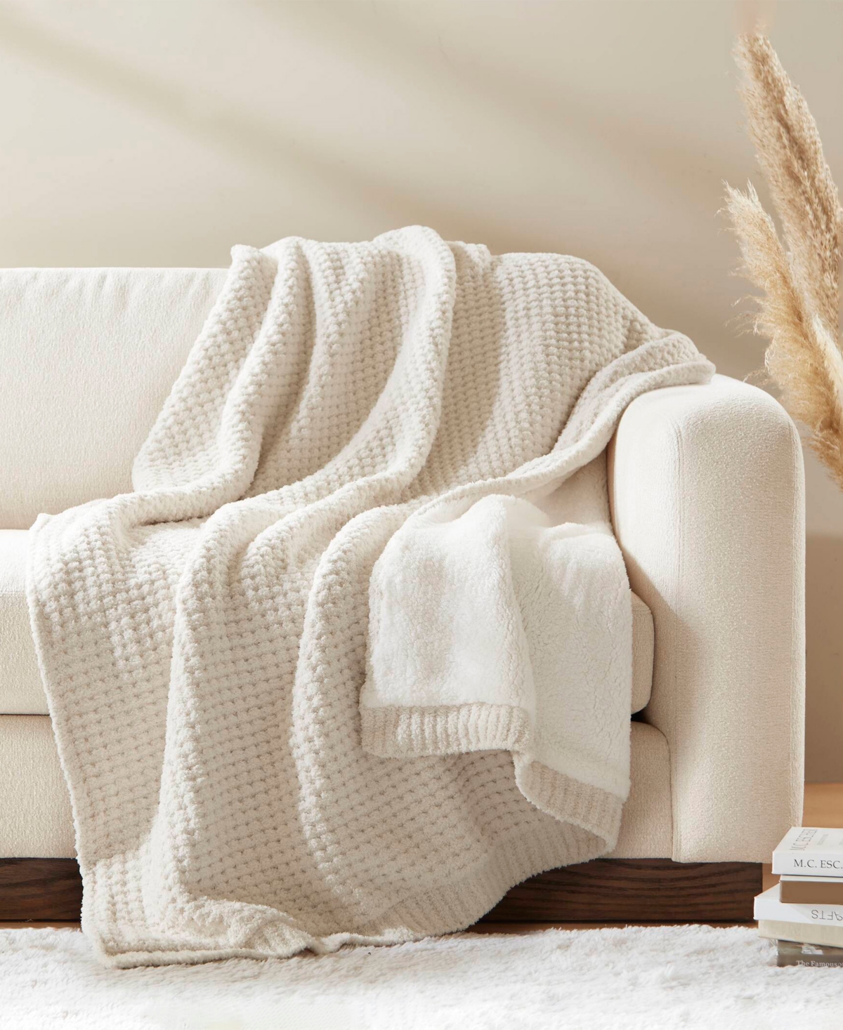 Click here for Madison Park Rowan Waffle Knit Chenille Throw  50... prices