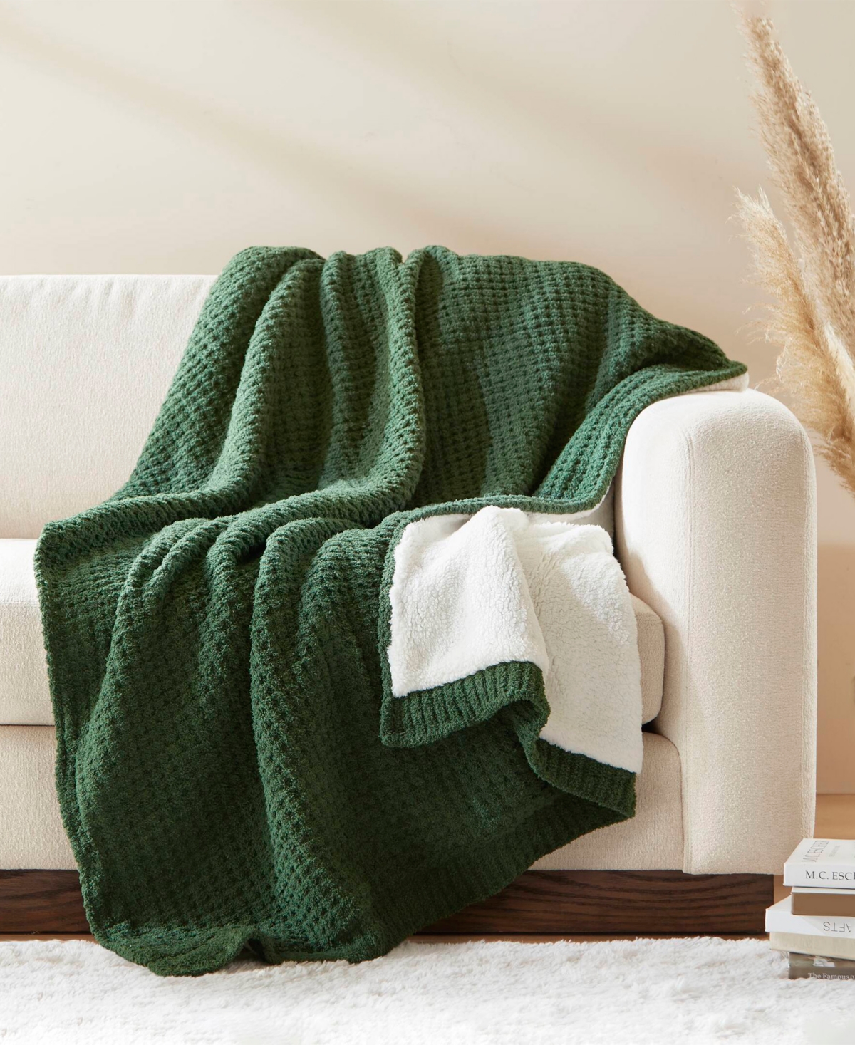 Click here for Madison Park Rowan Waffle Knit Chenille Throw  50... prices
