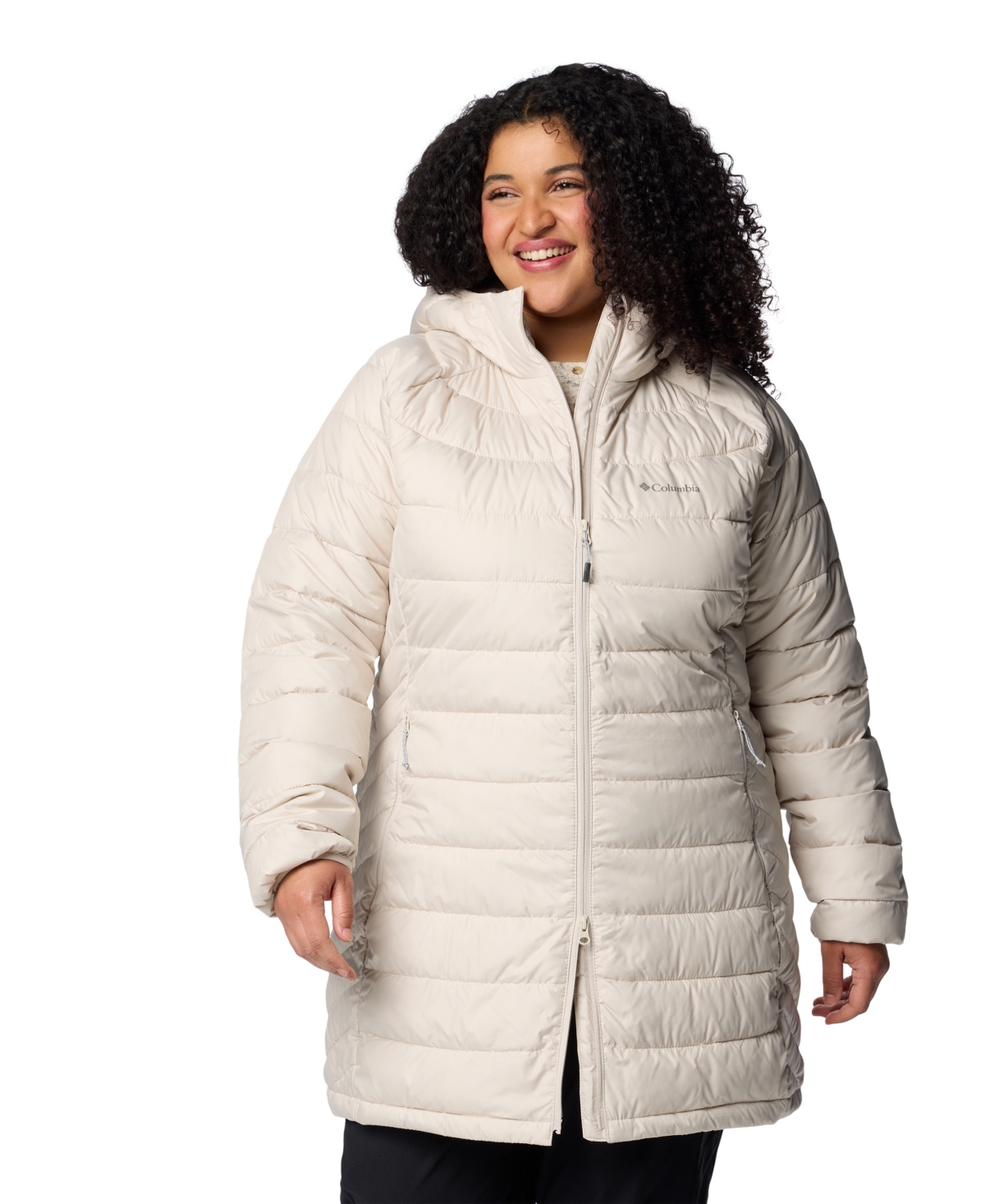 Click here for Columbia Plus Size Powder Lite Ii Mid Jacket - Dar... prices