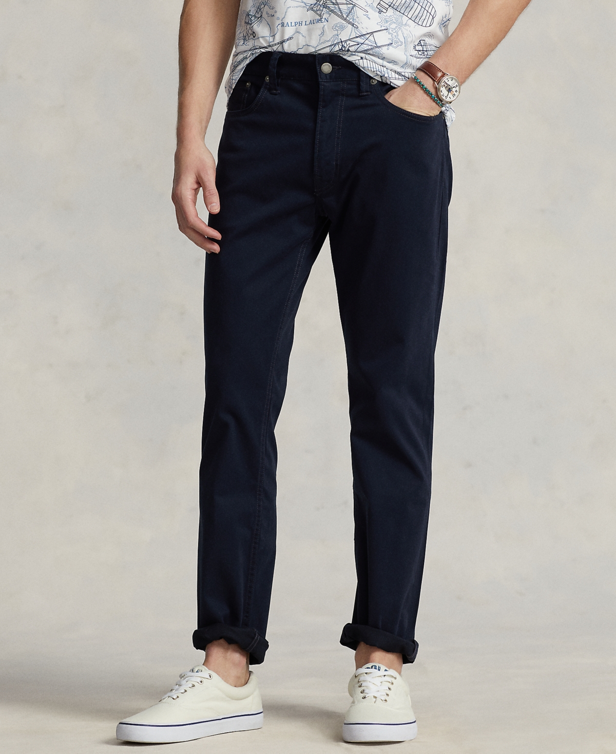 Click here for Polo Ralph Lauren Mens Slim Straight Stretch Satee... prices