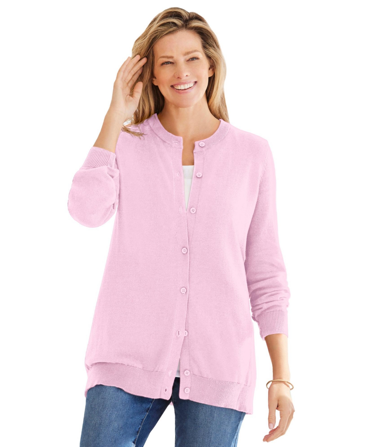 Click here for Woman Within Plus Size Within Perfect Long-Sleeve... prices