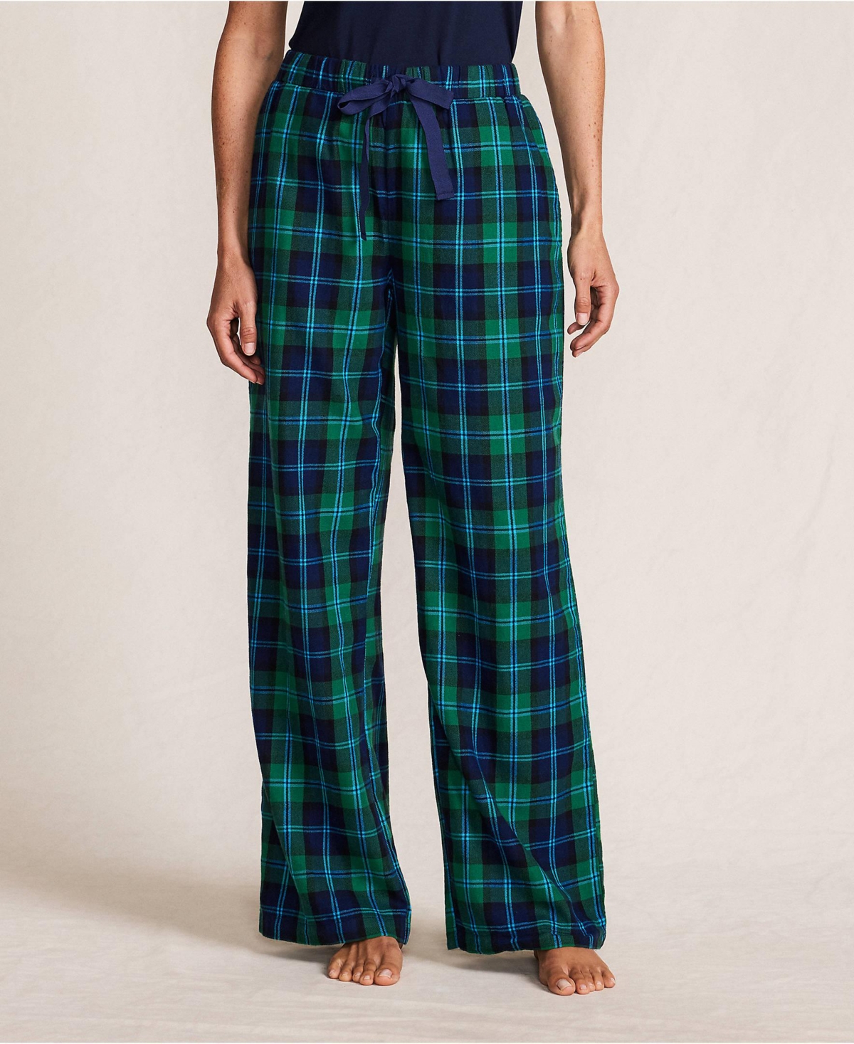 Click here for Lands End Womens Flannel Wide Leg Sleep Pants - Li... prices