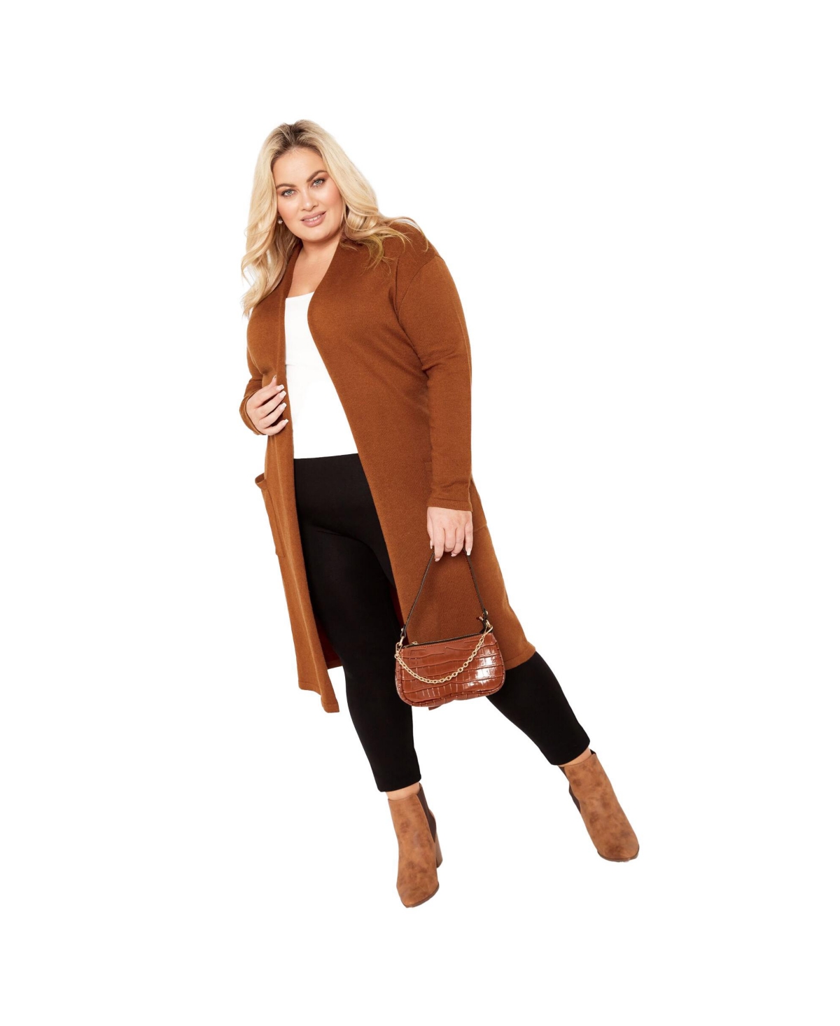 Click here for Avenue Womens Kennedy Cardigan - Nutmeg prices