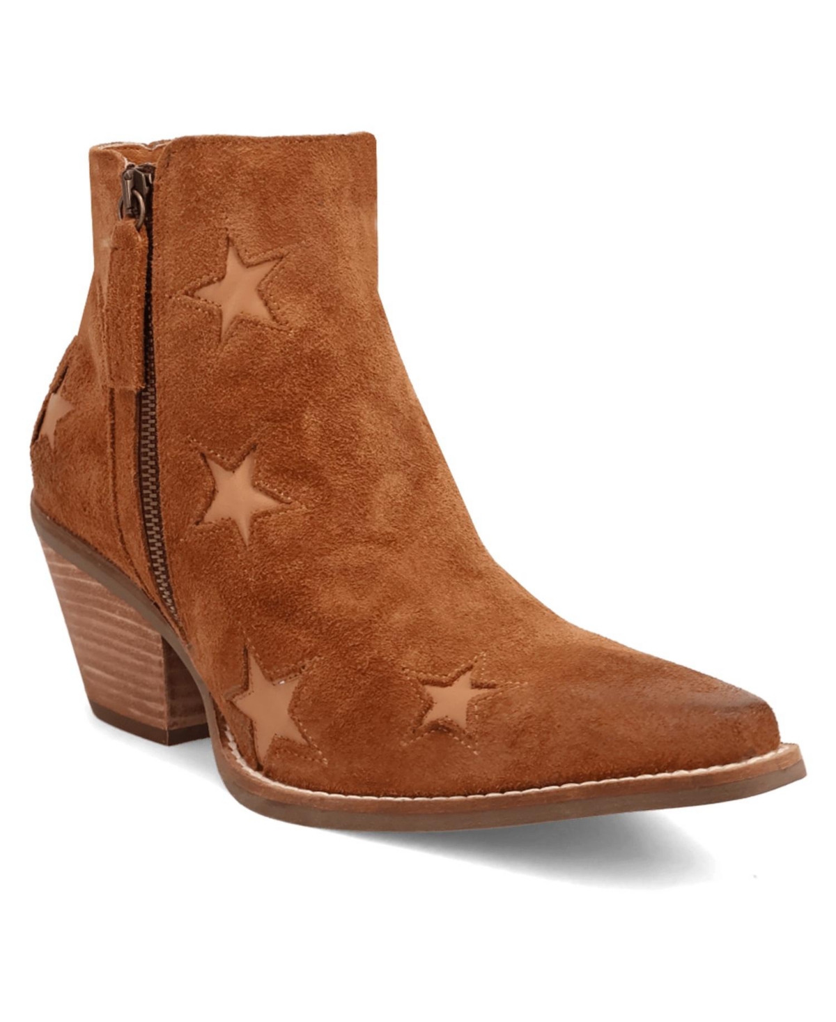 Click here for Dingo Womens Little Star Leather Bootie - Camel prices
