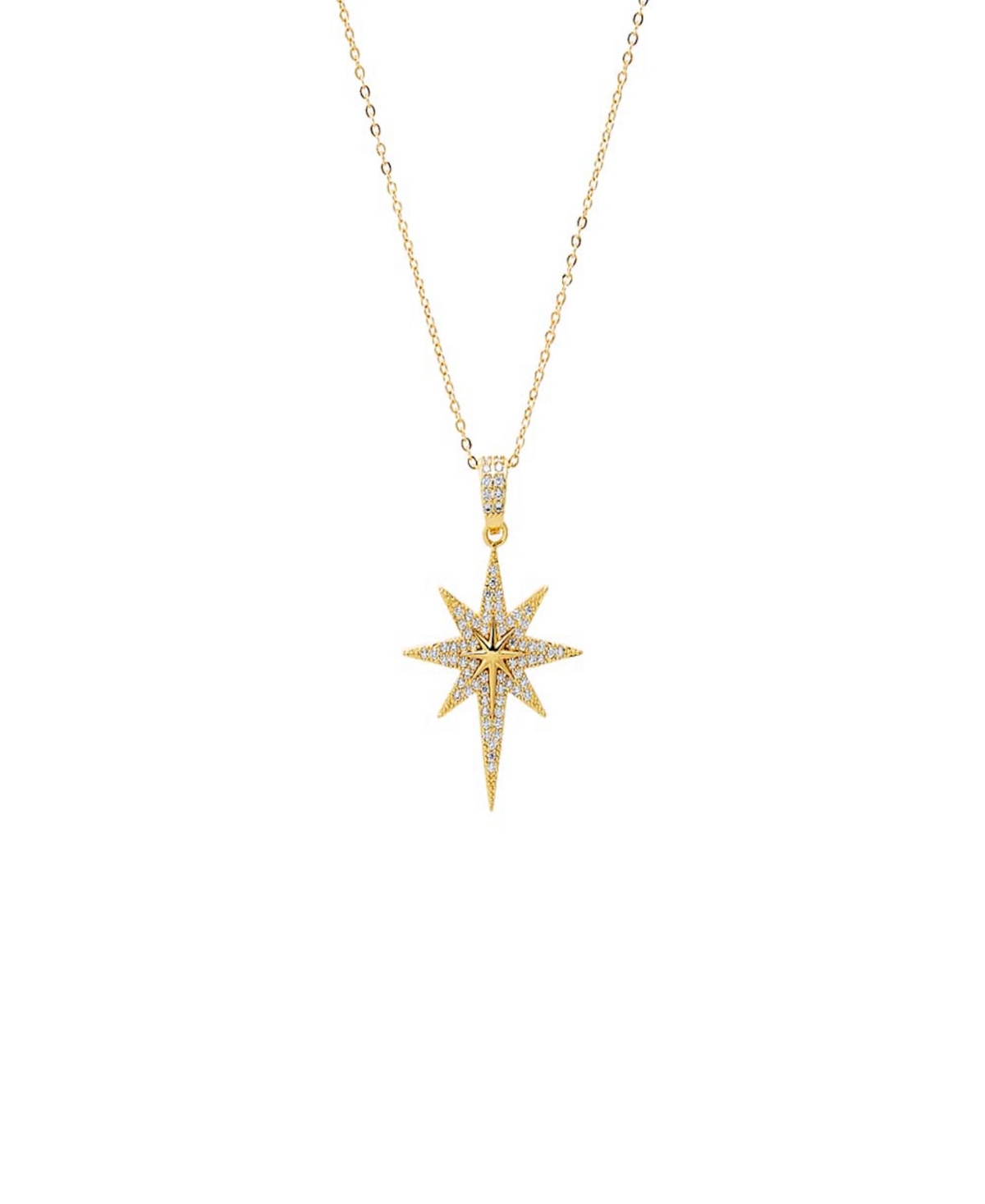 Click here for by Adina Eden Pave Elongated Gold Plated Starburst... prices