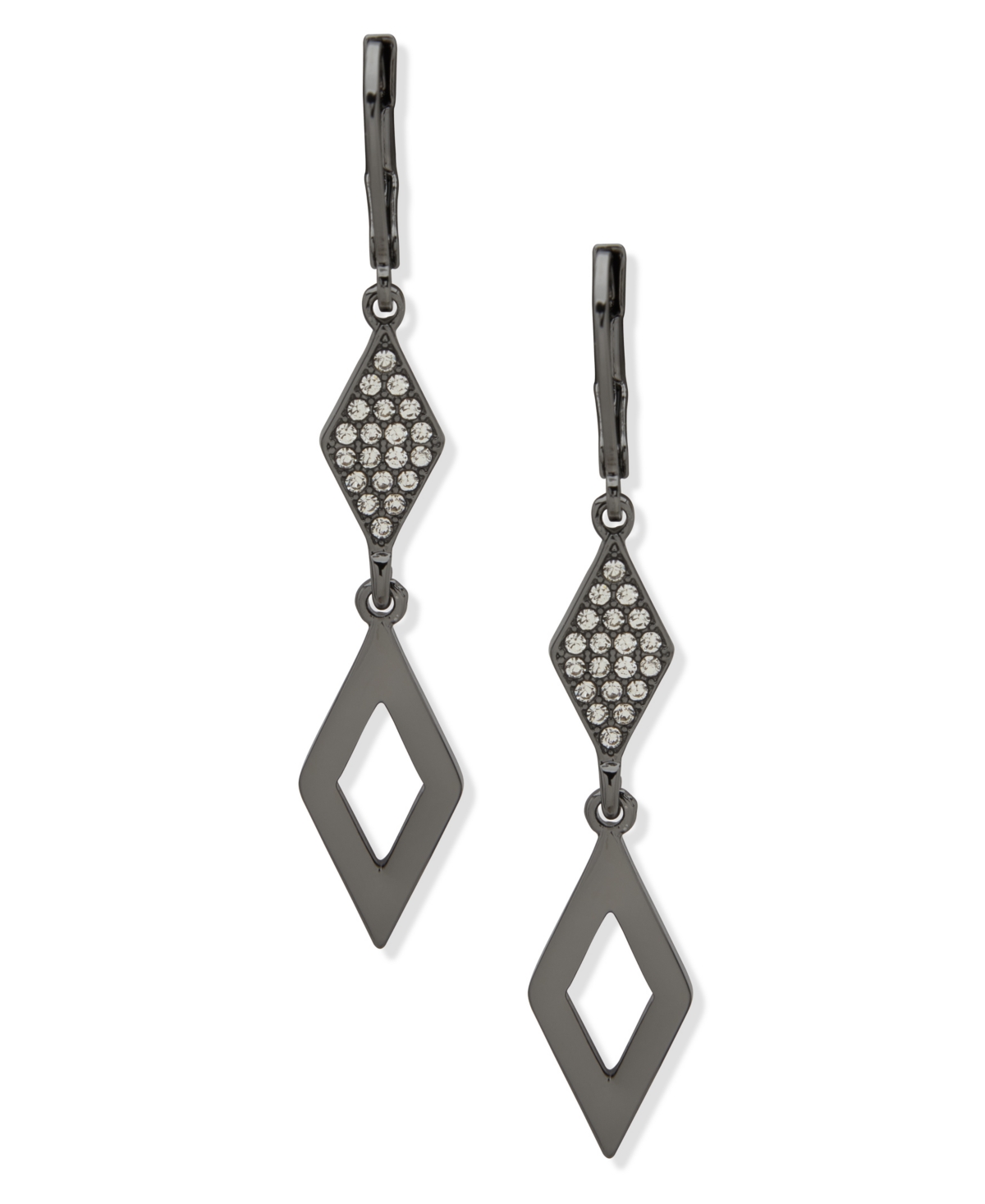 Click here for Karl Lagerfeld Paris Crystal Stone Double Drop Ear... prices