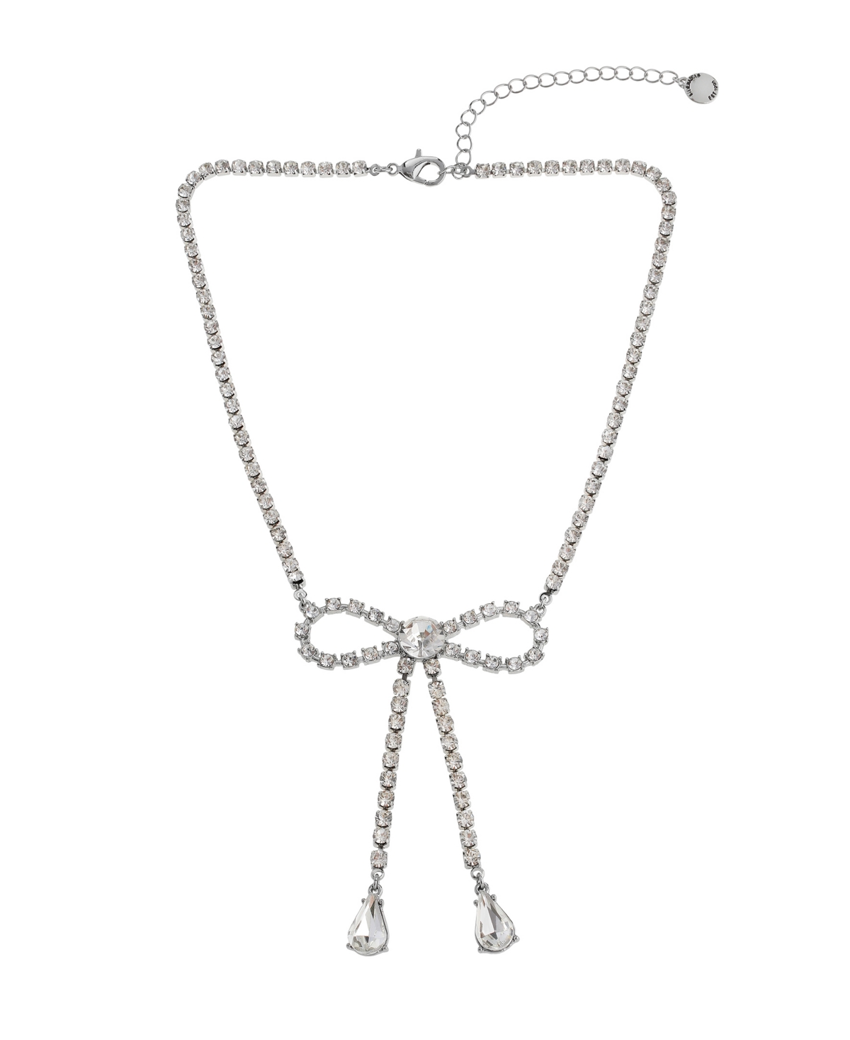 Click here for Steve Madden Faux Stone Rhinestone Bow Statement N... prices