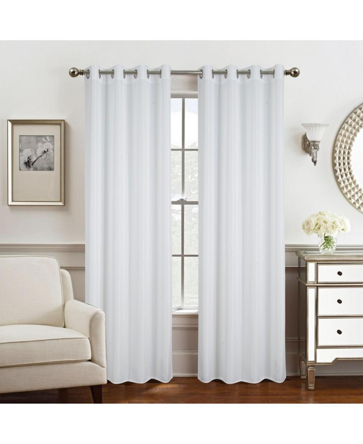 Click here for Olivia Gray Gilbert Solid Single Grommet Curtain P... prices