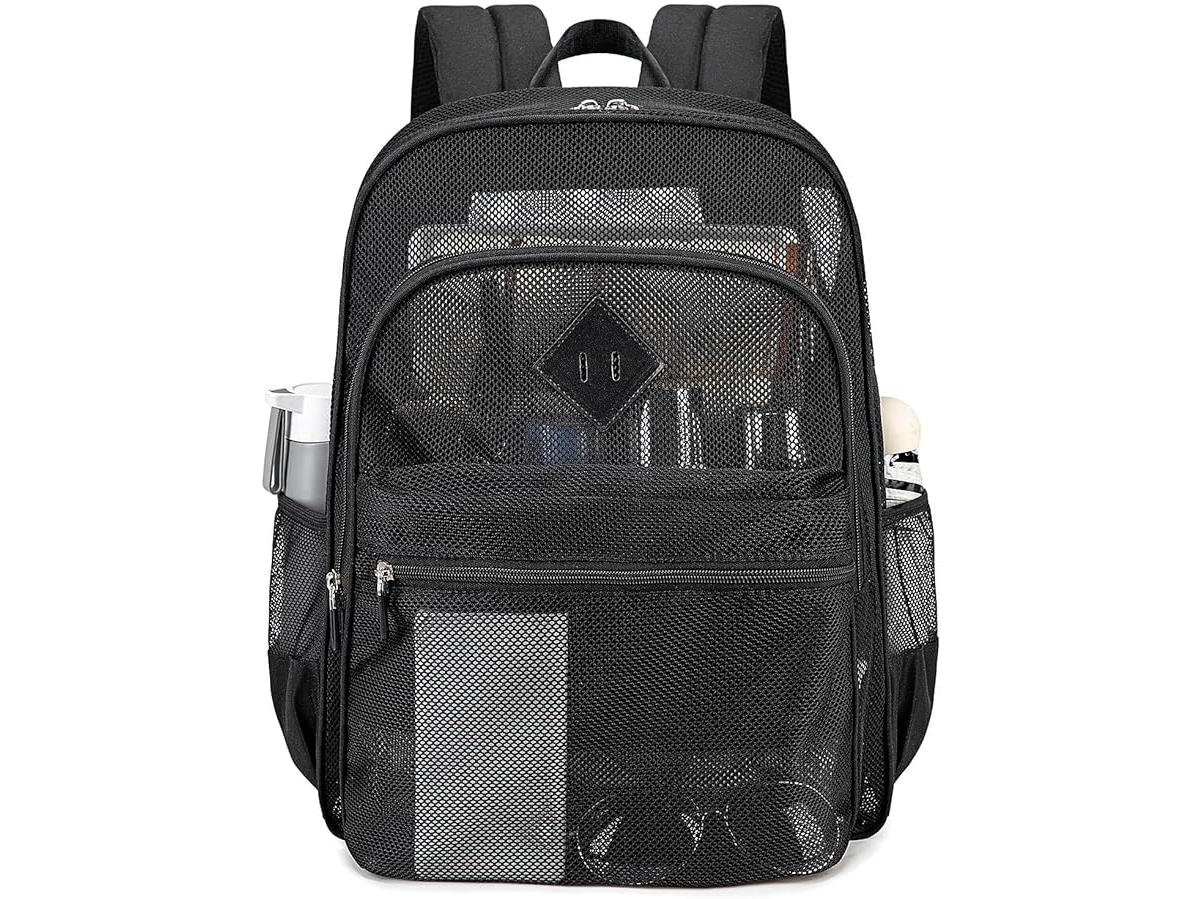 Click here for Batfox Mesh Backpack Heavy Duty  See Through Schoo... prices