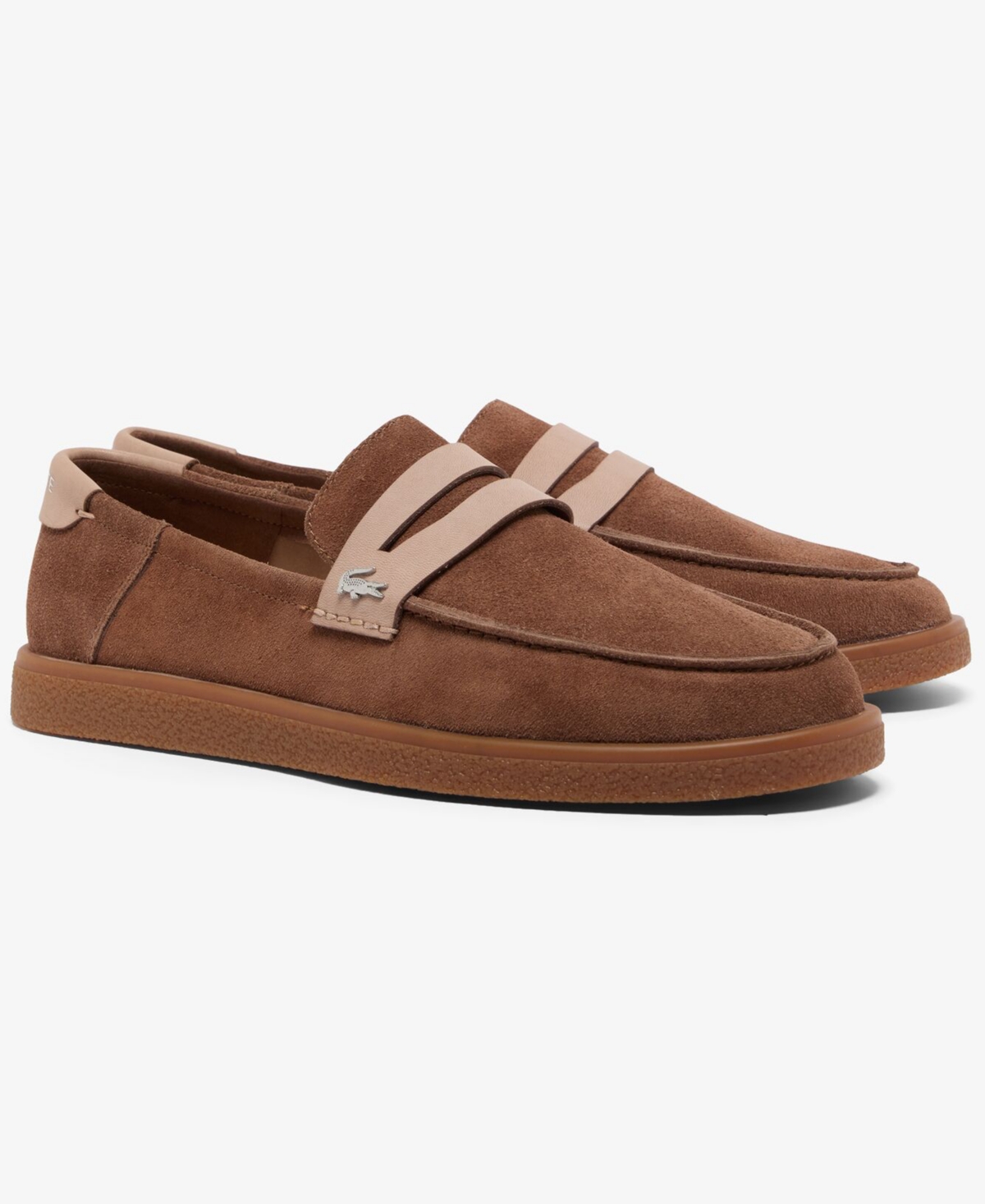 Click here for Lacoste Mens Cochet Casual Slip-On Loafers - Brown prices