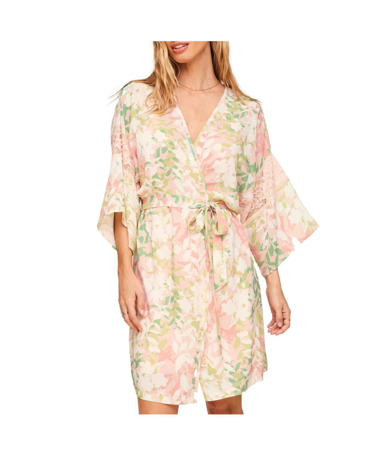 Click here for Adore Me Womens Desirae Robe - Floral pink prices