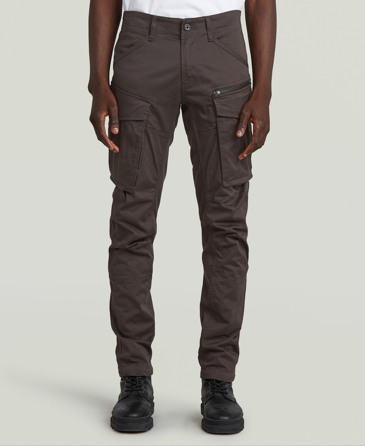 G-Star Raw Mens Rovic Zip 3D Straight Tapered Cargo Pant - Raven