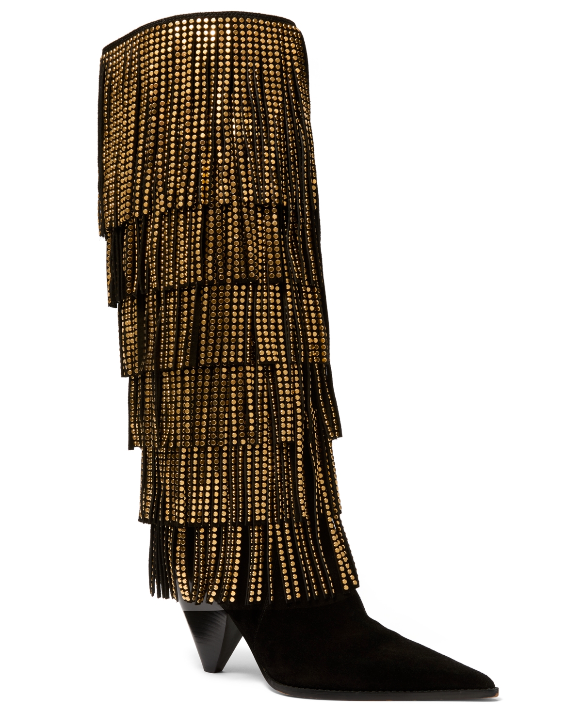 Click here for Michael Michael Kors Womens Jayla Heeled Fringe Su... prices