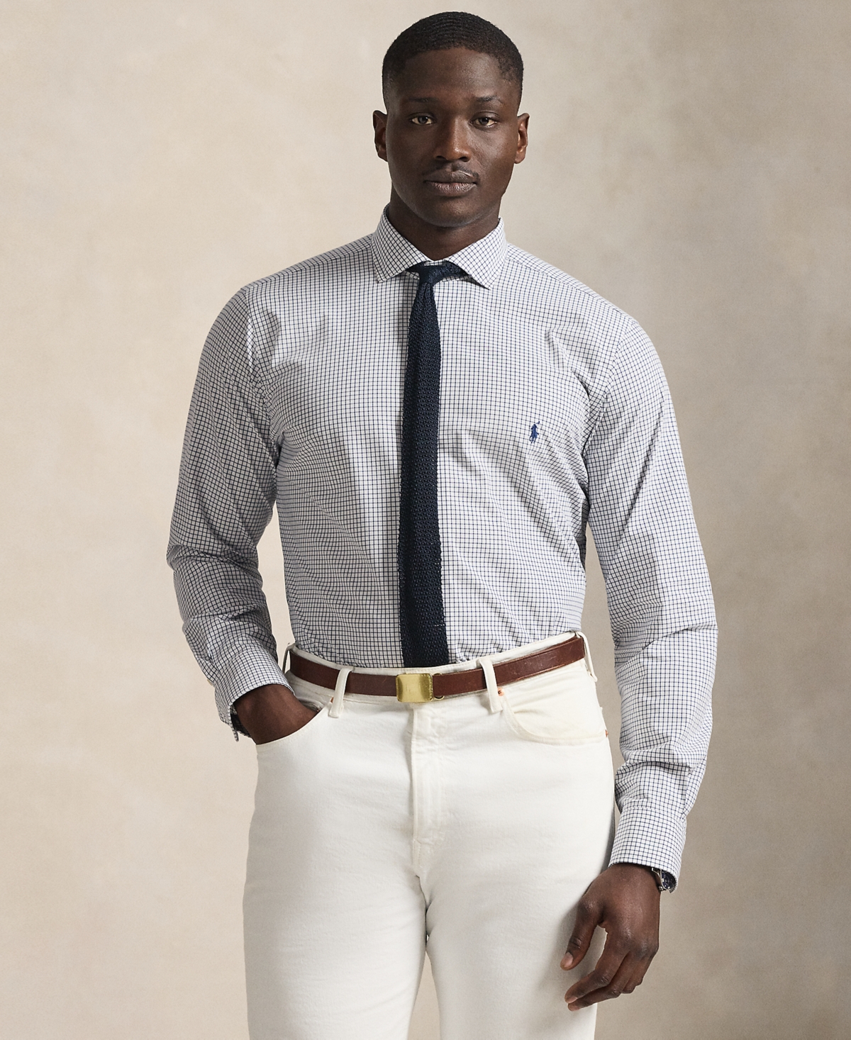 Click here for Polo Ralph Lauren Mens Big & Tall Plaid Stretch Po... prices