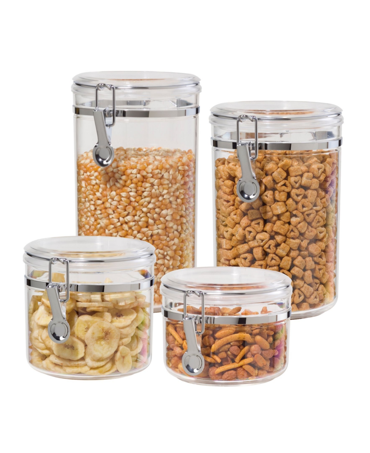 Click here for Oggi Acrylic 4-Pc. Canister Set - Clear prices