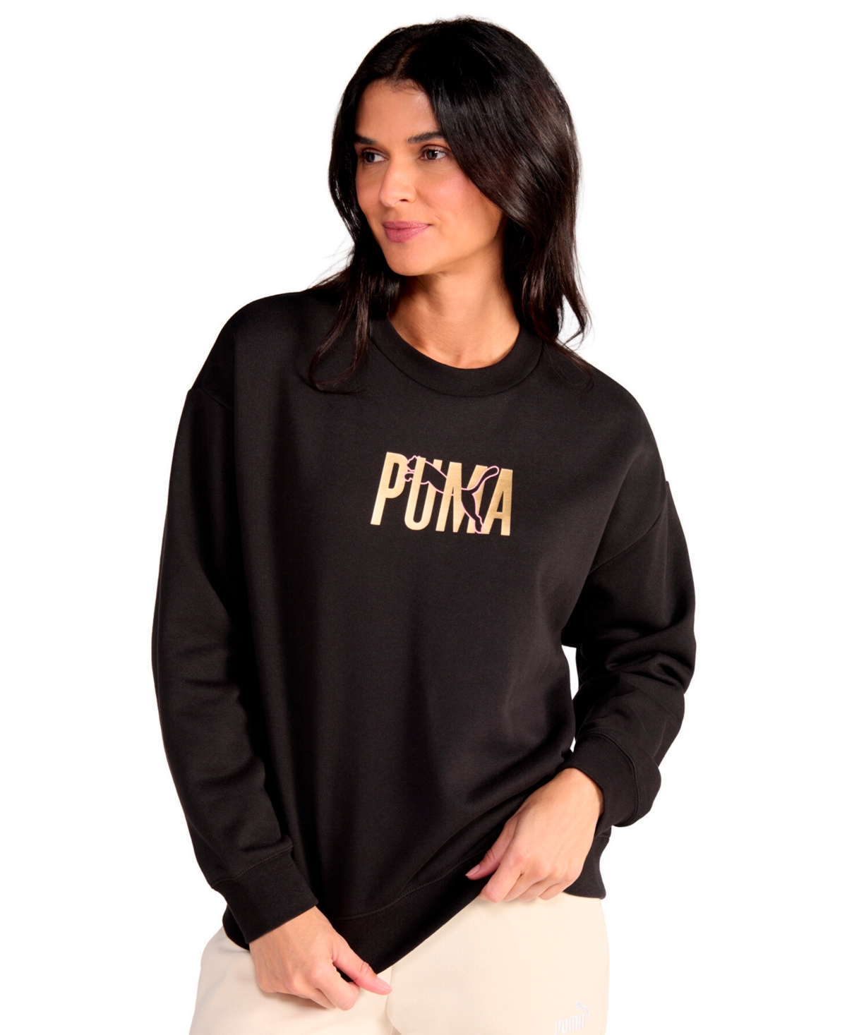 Click here for Puma Womens Crewneck Sweatshirt - Puma Black prices
