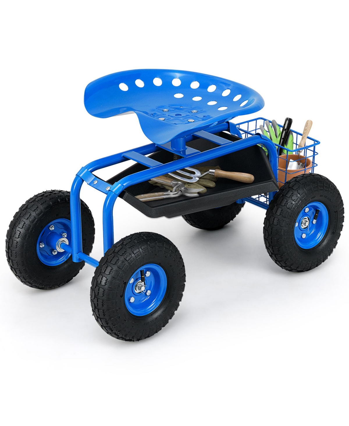Click here for Garden Cart with Heavy Duty Tool Tray - Blue prices
