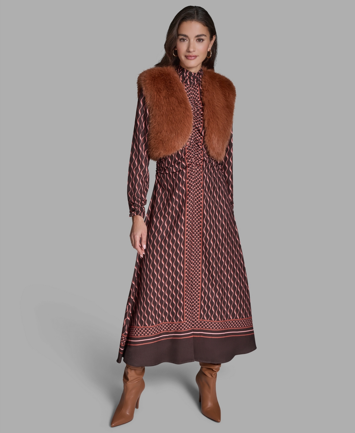 Click here for Bcbg Womens Sleeveless Cropped Shrug Jacket - Mapl... prices