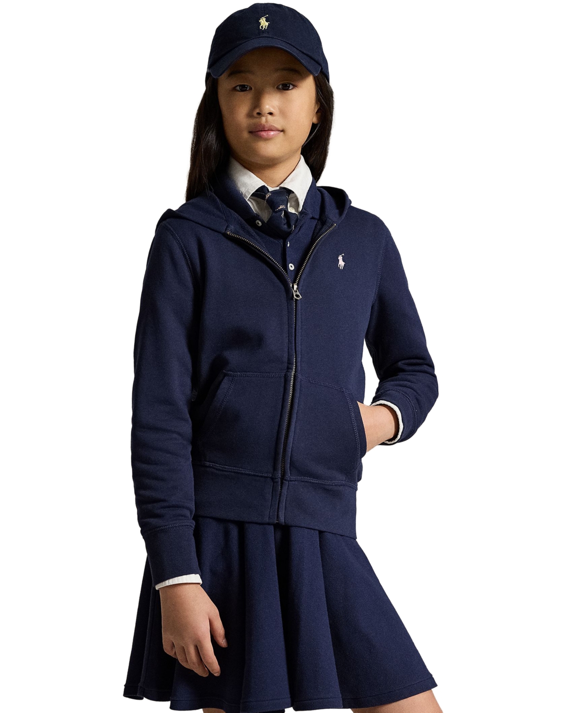 Click here for Polo Ralph Lauren Big Girls French Terry Full-Zip... prices