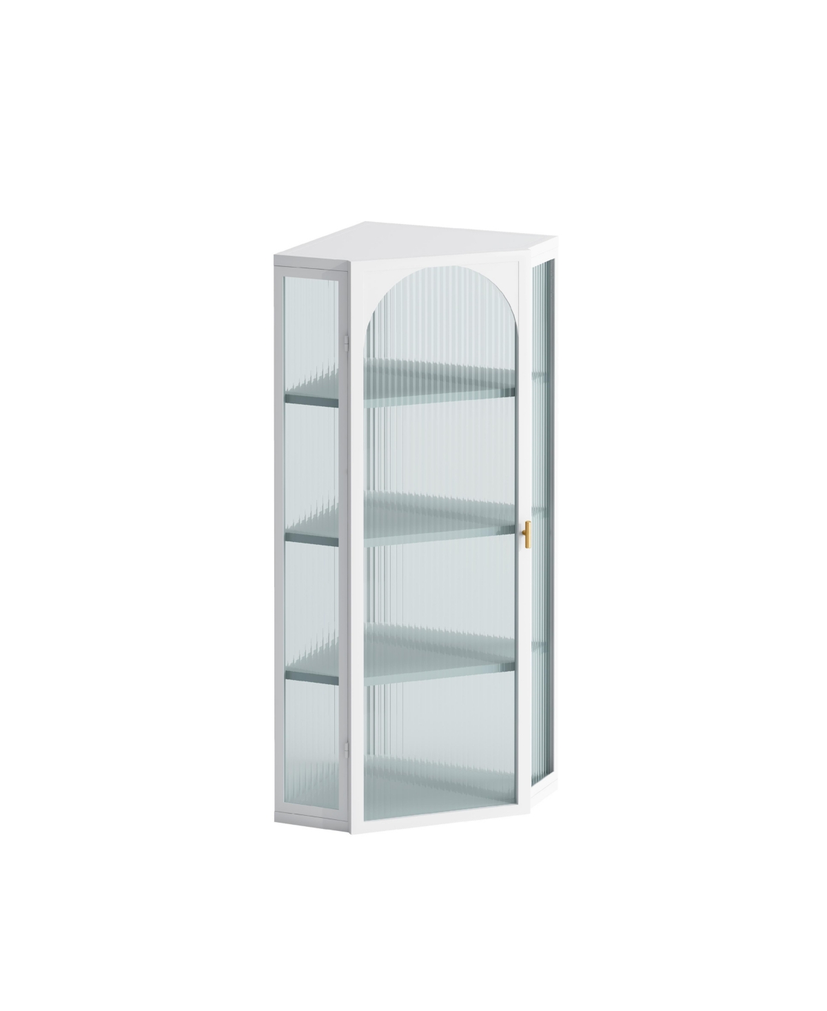 Click here for Casainc Glass Door Wall-Mounted Corner Cabinet wit... prices