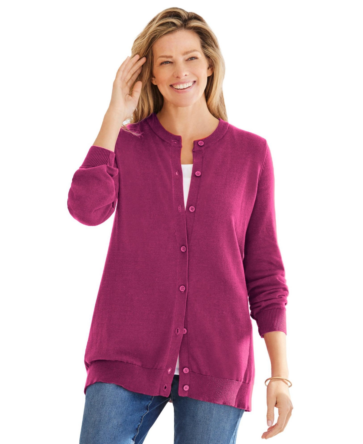 Click here for Woman Within Plus Size Within Perfect Long-Sleeve... prices